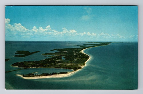 Longboat Key FL-Florida, Aerial Of Town Area, Antique, Vintage Souvenir ...