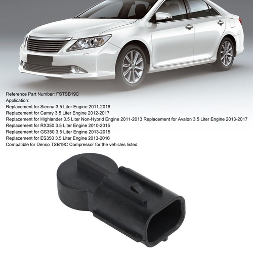 ˙ AC Flow Sensor FSTSB19C 3 Pin Black Strong Air Intake For Sienna 3.5 ...