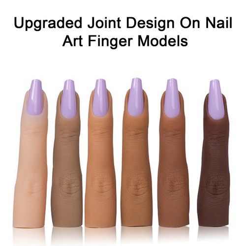 Odorless Nail Art Practice Fingers Uv Led Lamp Finger Models Realistic ...