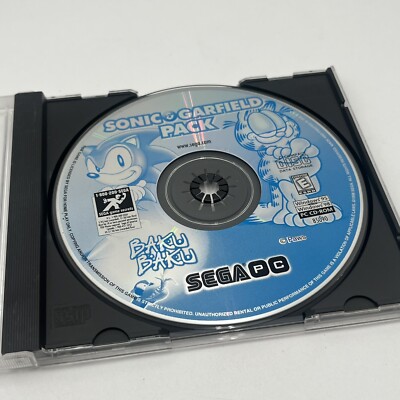 Sonic & Garfield Pack Sega PC Disc Only Baku Baku Rare Computer Game | eBay