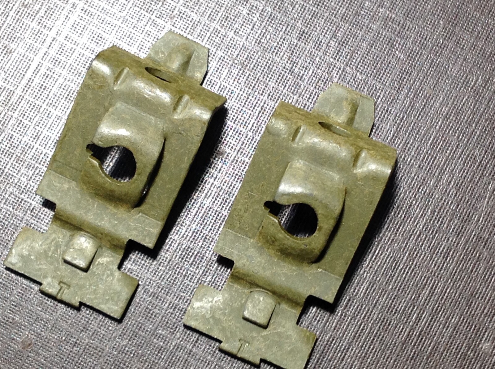 2 pcs NORS arm rest clips Ford Mustang Falcon Ranchero Galaxie Mercury ...