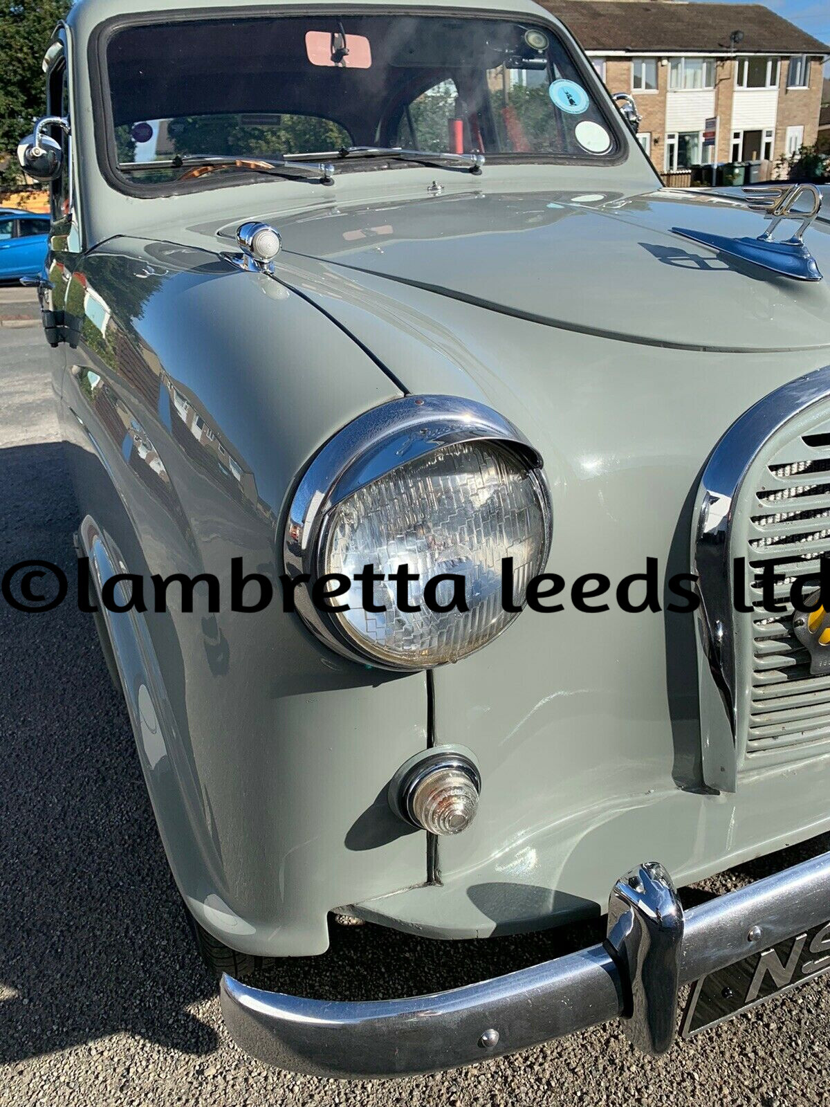 AUSTIN A30 - A35 - A40 HEADLIGHT PEAKS (EMBOSSED) STAINLESS STEEL ...