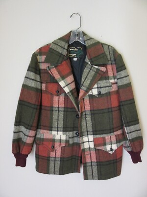RANCHER by Schott Bros. Men's Plaid Wool Size 40 Lined Western Winter ...
