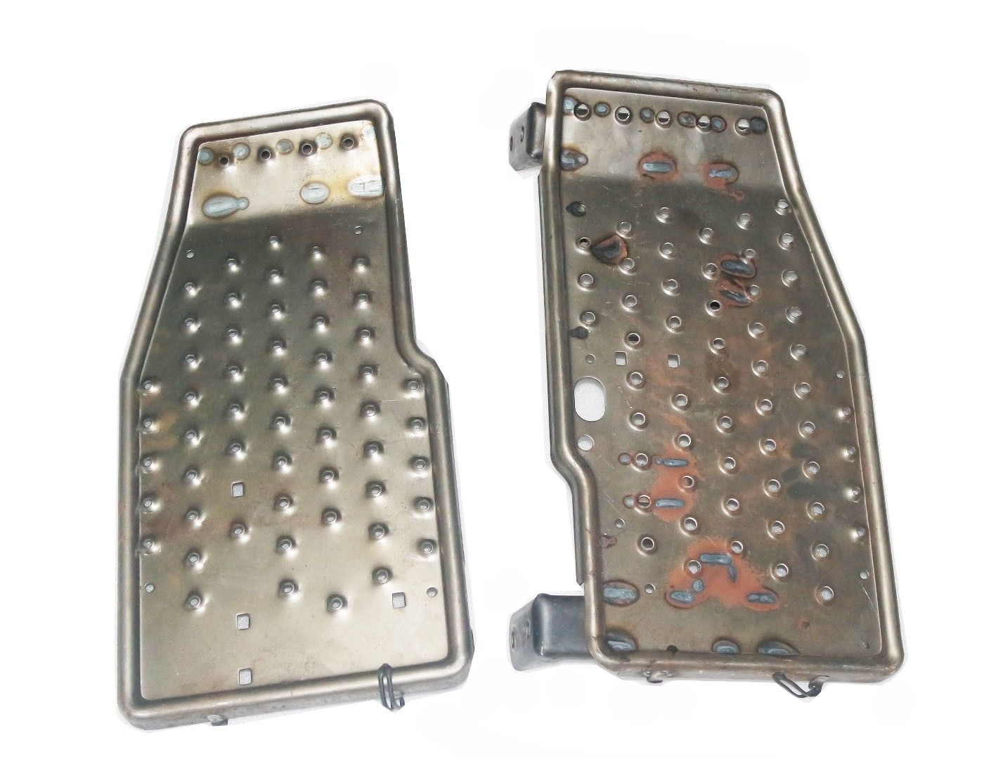 Left & Right Foot Step Plate Set Bare Metal For Ford 3600 Tractors S2u ...