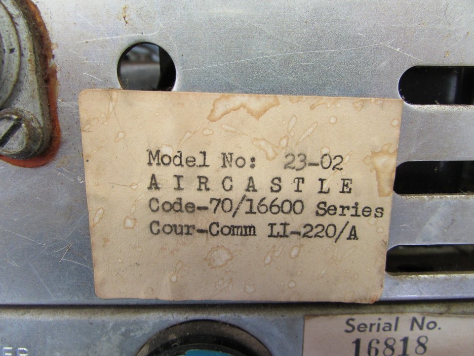Vintage, Aircastle 23-02, Tube Type CB Base Station w/Miller ...