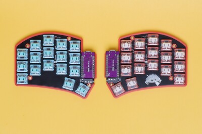 Ferris Sweep Bling LP Ergonomic Split Columnar Keyboard 34 Keys | eBay