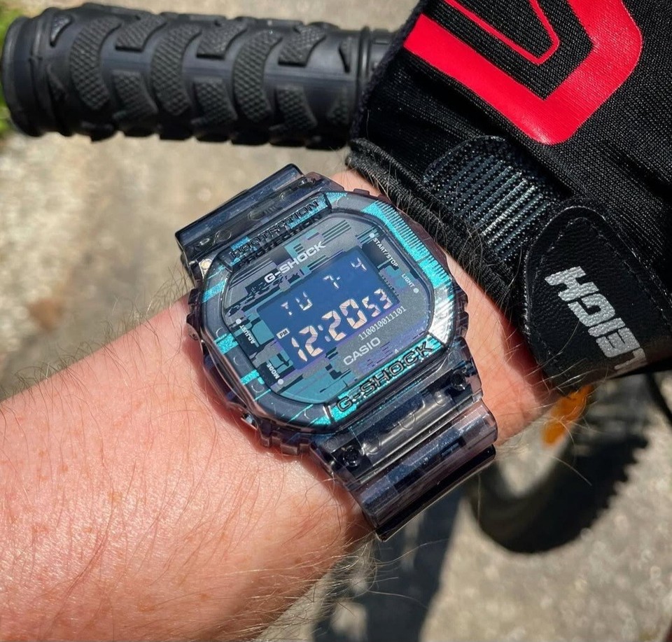"Casio G-Shock DW-5600 Transparent Cyberpunk Limited Edition Digital ...