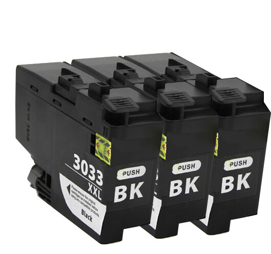 3P XXL BLACK Ink +chip fits Brother LC3033 MFC-J995DW MFC-J805DW MFC ...