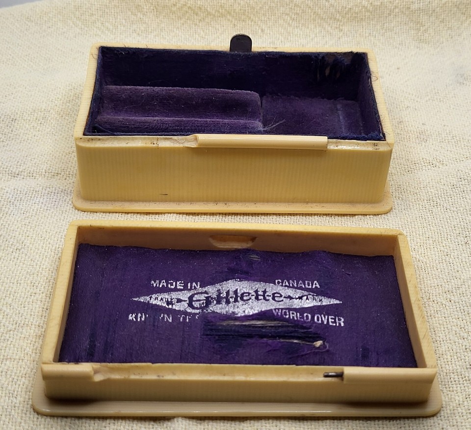 Vintage Gillette Canada Aristocrat Single Ring French Ivory Celluloid ...