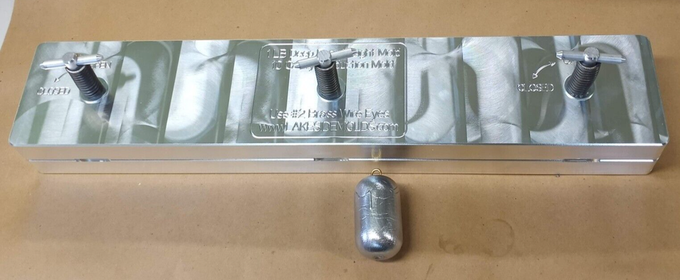 Cod Sinker / Deep Drop Weight Production Mold 1 LB ( 10 Cavity ...