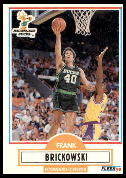 1990 Fleer Update #U-52 Frank Brickowski Milwaukee Bucks Basketball ...