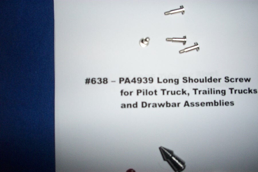 American Flyer Parts - PA4939 Long Drawbar Screw - 4 pieces #64 | eBay