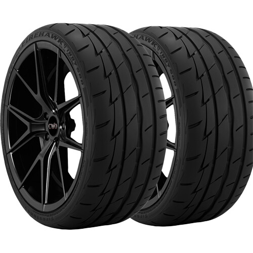 (QTY 2) 245/40R17 Firestone Firehawk Indy 500 91W SL Black Wall Tires ...