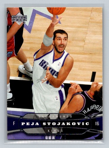 2004-05 Upper Deck #165 Peja Stojakovic Sacramento Kings Basketball ...
