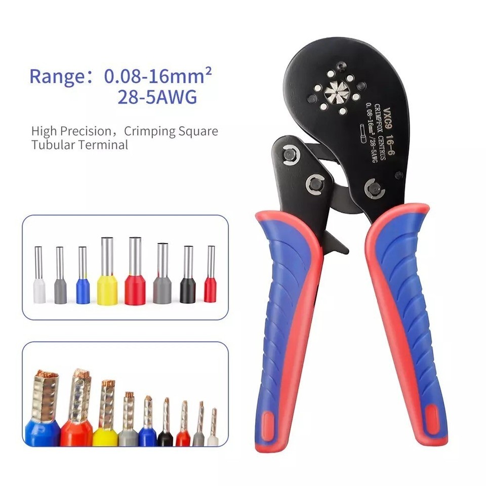 1200Pcs Cable Wire Electrical Terminals Ferrule Crimper Plier Crimping ...