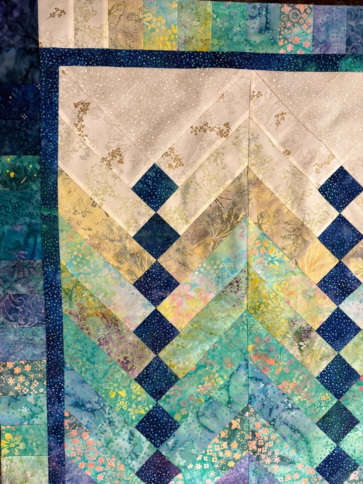 BATIK ~ French Braid ~ Lap Quilt Top 51" X 58 1/2" Made in NC | eBay