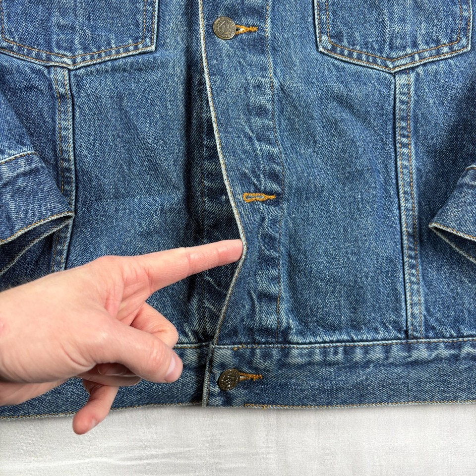 Vintage Marlboro Country Store Denim Jacket Mens Medium Blue Jean ...