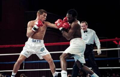 Arturo Gatti Throws A Punch V Calvin Grove 2 Old Boxing Photo | eBay ...