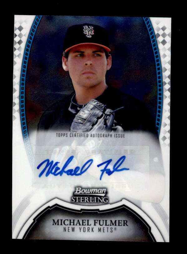 MICHAEL FULMER 2011 BOWMAN STERLING METS ROOKIE AUTOGRAPH AUTO RC ...