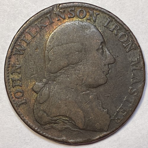 1788 John Wilkinson Iron Master Conder Token Very Good VG Coin #20394 ...