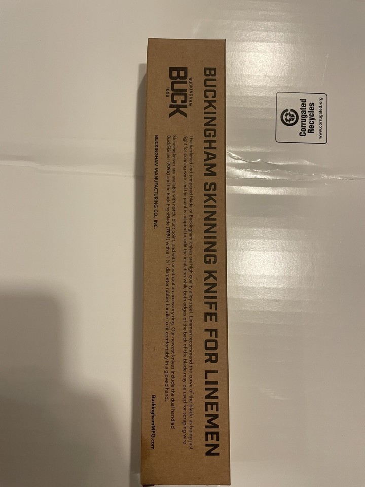 Buckingham 7090 Knife with Ergonomic Handle, Wire Skinning, New, Cable ...