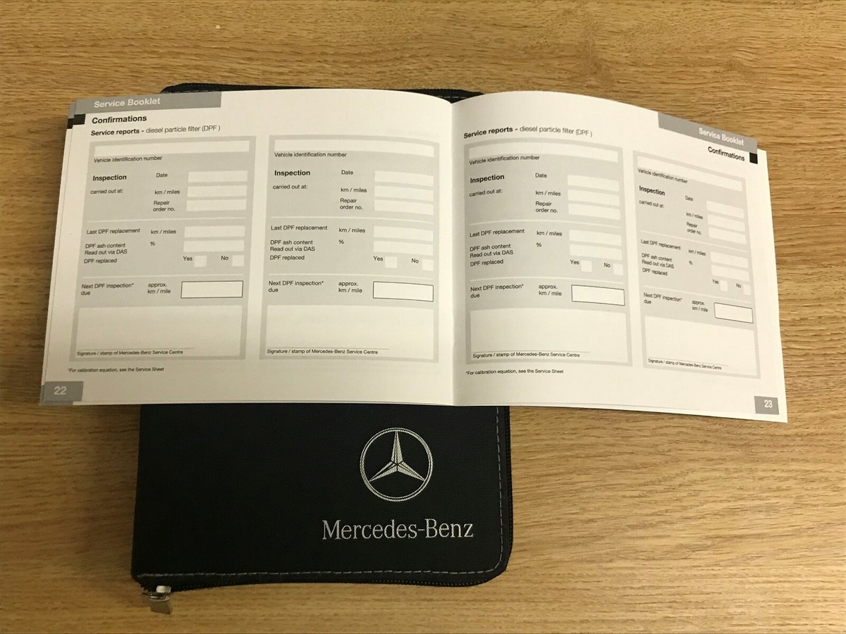 Mercedes Service Book New Genuine Mercedes Vito Service Book – Covers ...