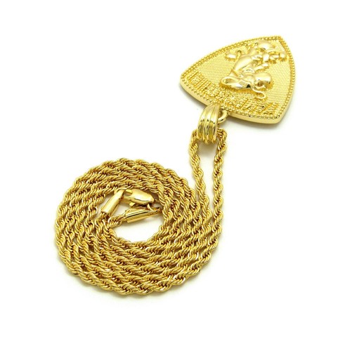 NEW YAMBORGHINI PENDANT & 24" BOX/CUBAN/ROPE CHAIN HIP HOP NECKLACES ...