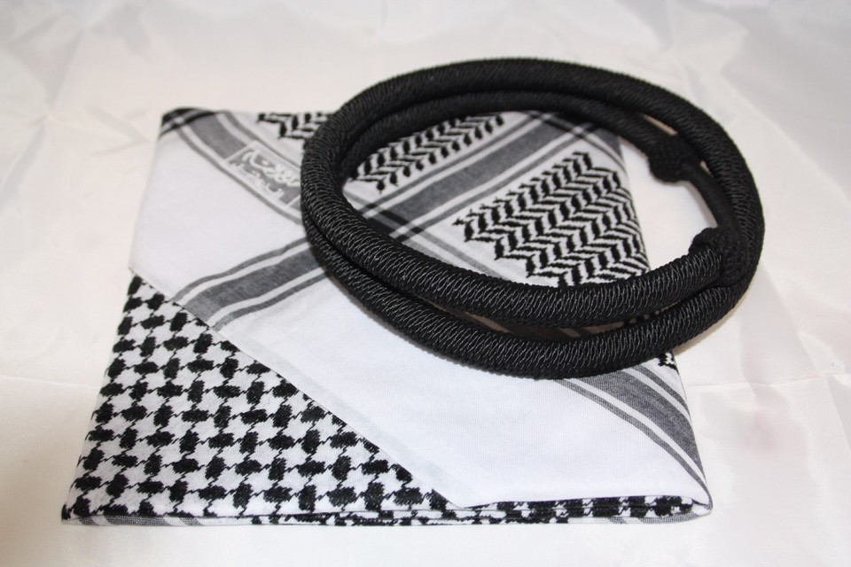 Arafat Arab scarf shawl Keffiyeh Kafiya shemagh palestine +Igal Agal ...