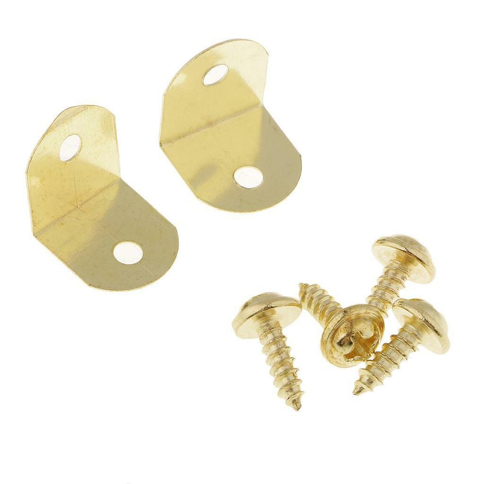 100 Pcs Mini Metal L Shape Picture Frame Braces Brackets 12 x 12 mm ...