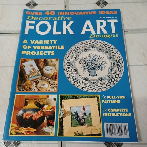 Decorative Folk Art Magazine + with Original Pattern Sheet | eBay Australia