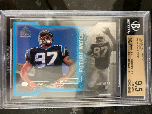 1998 SP Authentic #6 Jason Peter Die Cut Rookie Card BGS 9.5 GEM MINT ...