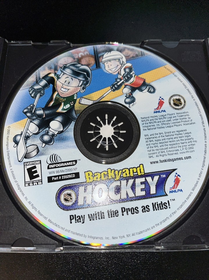 Backyard Hockey (PC CD-ROM, 2002) Windows 98 ME 2000 XP NHL Sports ...