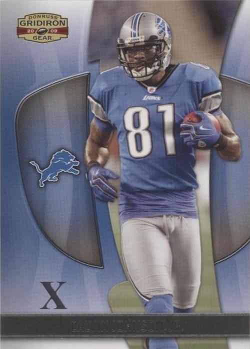 2009 Donruss Gridiron Gear - Calvin Johnson #15 Silver Xs /250 for sale ...