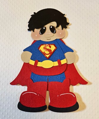 Superman Kid. Scrapbook, Card making Paper Piecing | eBay