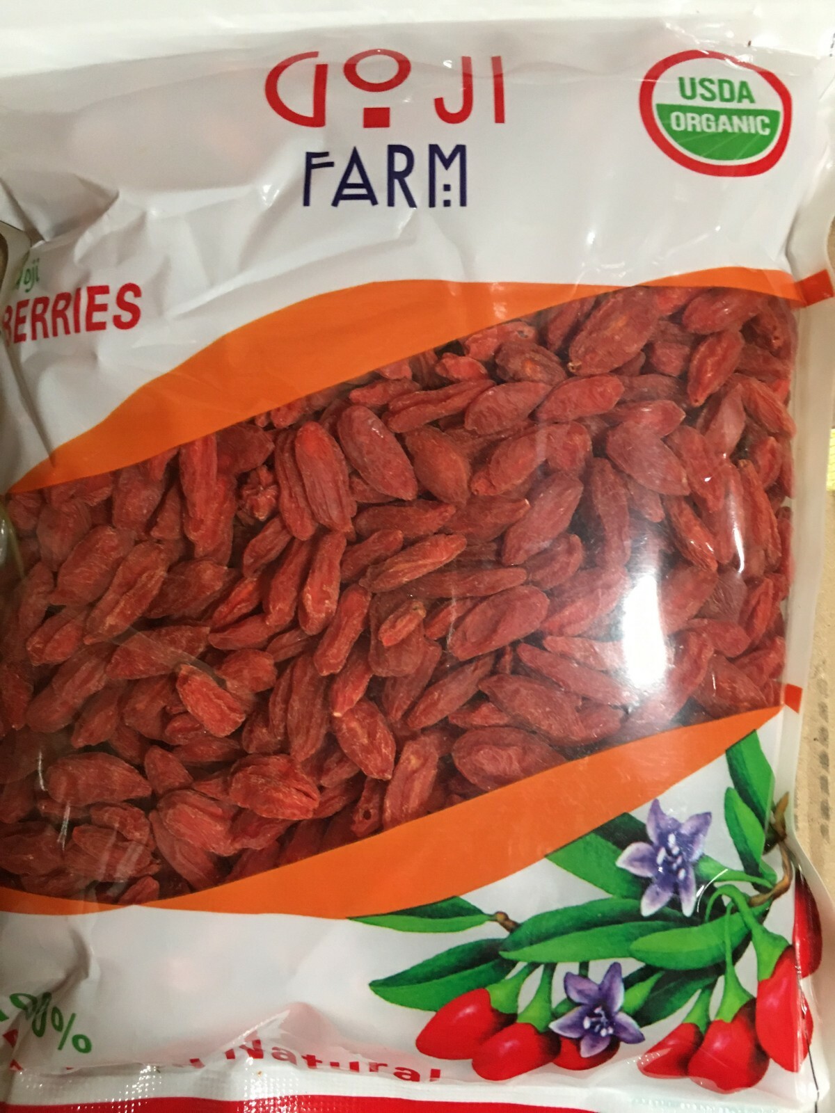 USDA CERTIFIED LARGE ORGANIC GOJI BERRY AAA++,1 LBS (NEW SHIPMENT ...