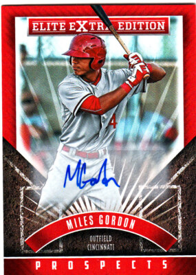 2015 Panini Elite Extra Edition Prospects Auto Miles Gordon #116 | eBay