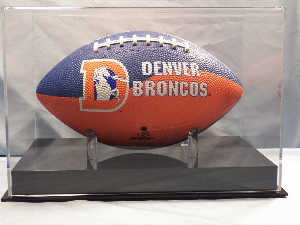 Football display case full size acrylic denver broncos memorabila 85% ...