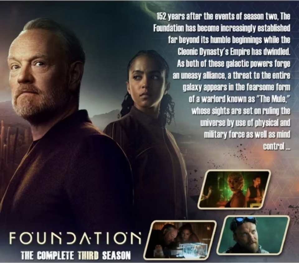 Foundation TV Series Seasons 1-3 Space Sci-Fi Drama DVD/BLURAY Full HD ...