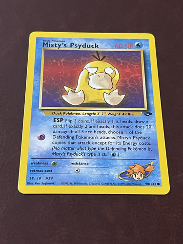 Pokémon TCG Misty's Psyduck Gym Challenge 90/132 Regular Unlimited ...