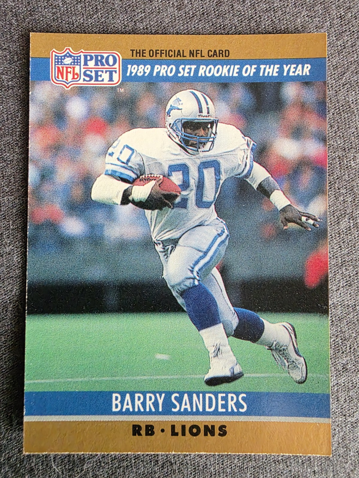 1990 Pro Set Barry Sanders #1 Rookie of the Year | eBay