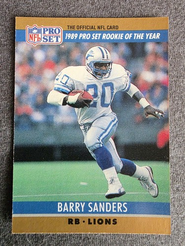 1990 Pro Set Barry Sanders #1 Rookie of the Year | eBay