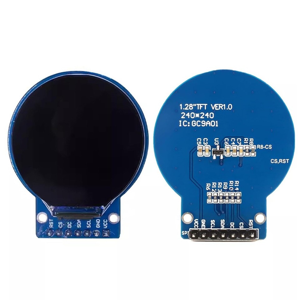1,28 Runder TFT-Bildschirm für RGB IPS 240 X 240 Auflösung SPI ...