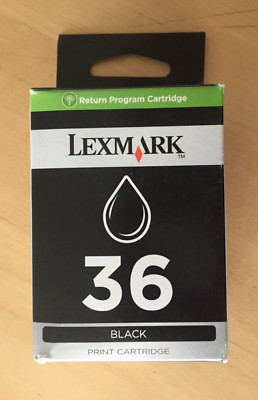 Genuine Lexmark Ink - 36 BLACK / X3630 4650 5630 6675 Z2410 (INC VAT ...