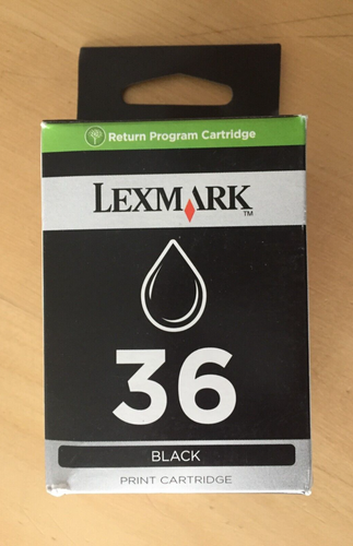 Genuine Lexmark Ink - 36 BLACK / X3630 4650 5630 6675 Z2410 (INC VAT ...