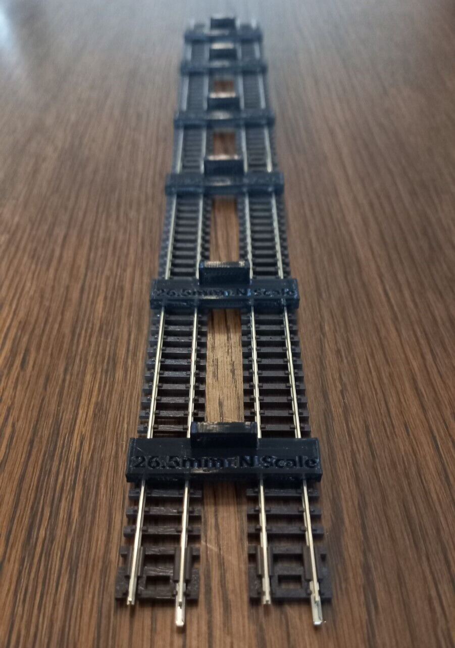 6 Pack - Streamline (26.5mm) N Gauge (1:148) Parallel Track Spacer ...