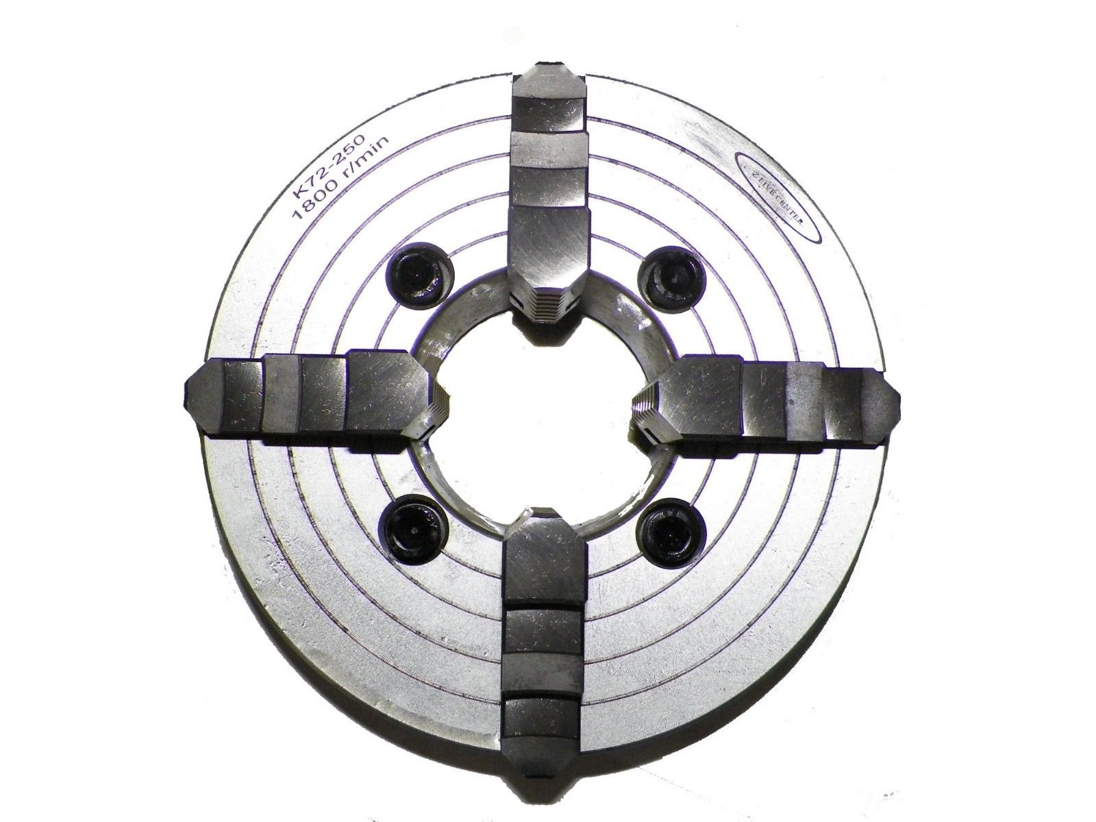 10" ( 10 inch) 4 Jaw Lathe Chuck with MT5 Shank Rotating Plate ...