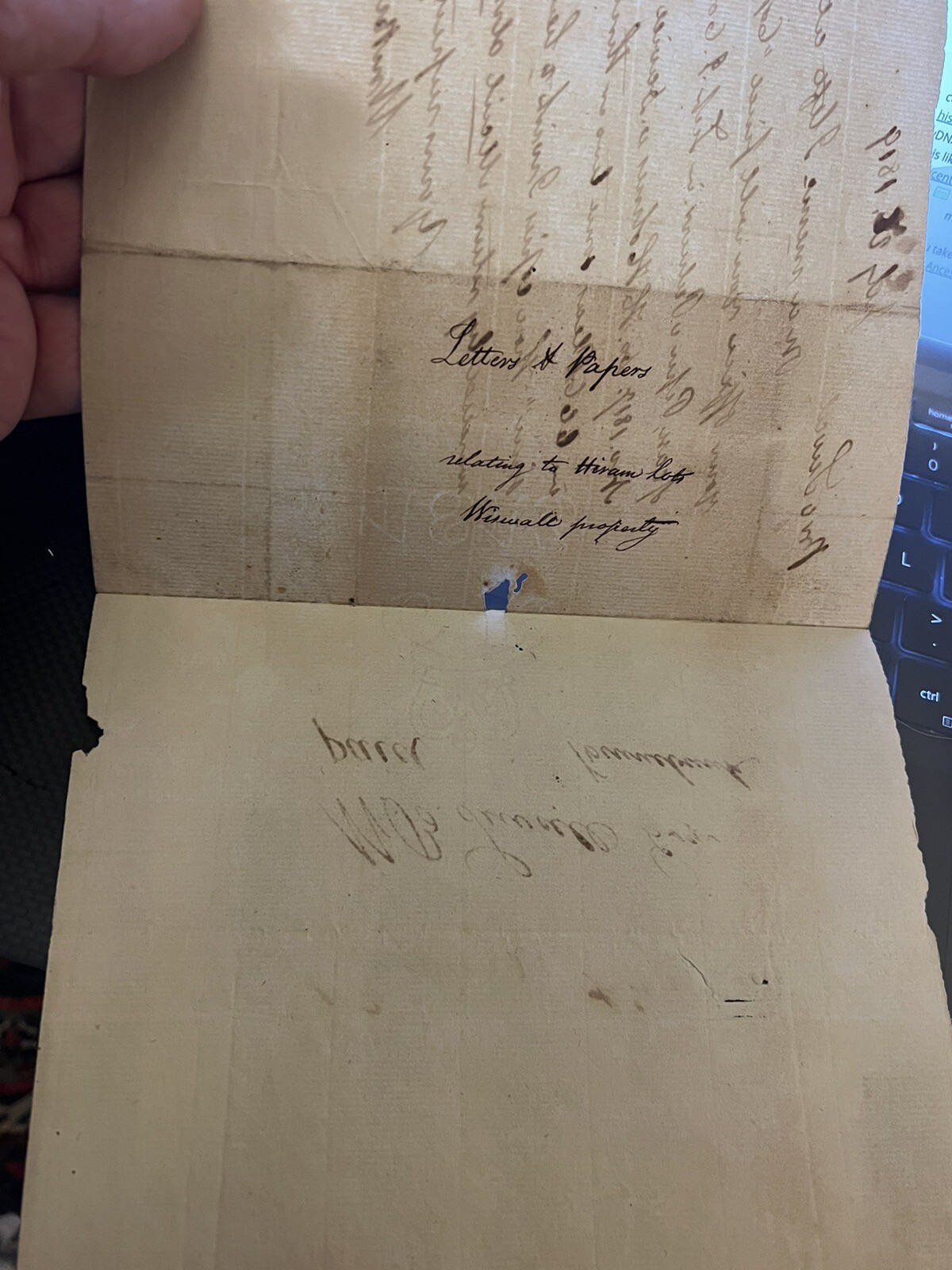 1819 Letter William Burleigh to William Sewall Kennebunk on Pelag ...