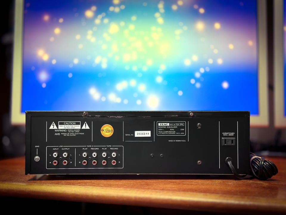 TEAC EQA-30BL 🌈RaRe🌈 Vintage Stereo Graphic Equalizer | eBay