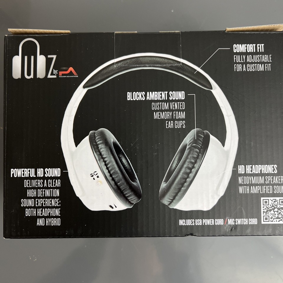 Dubz HD Headphone USB Power 2 Hybrid Speakers Hi Definition Over Ear ...