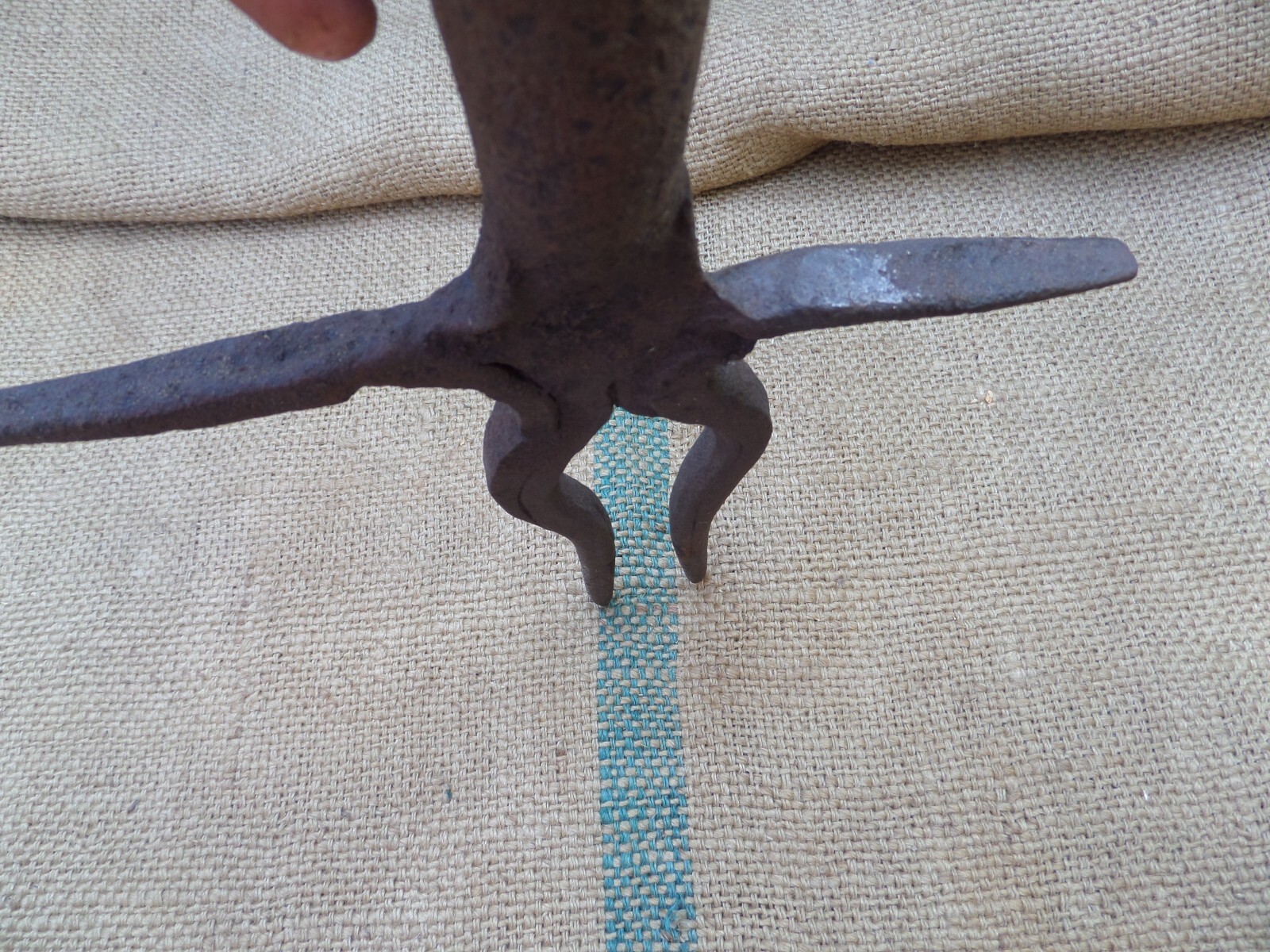 ANTIQUE ROOT PULLER BEET EXTRACTING TOOL DIGGING BEETROOT VINTAGE HAND ...